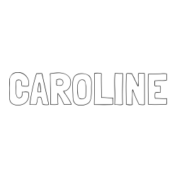 CAROLINE Coloring Page