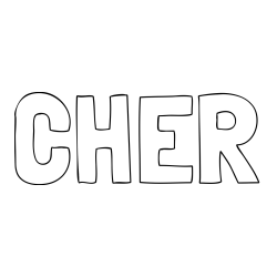 CHER Coloring Page
