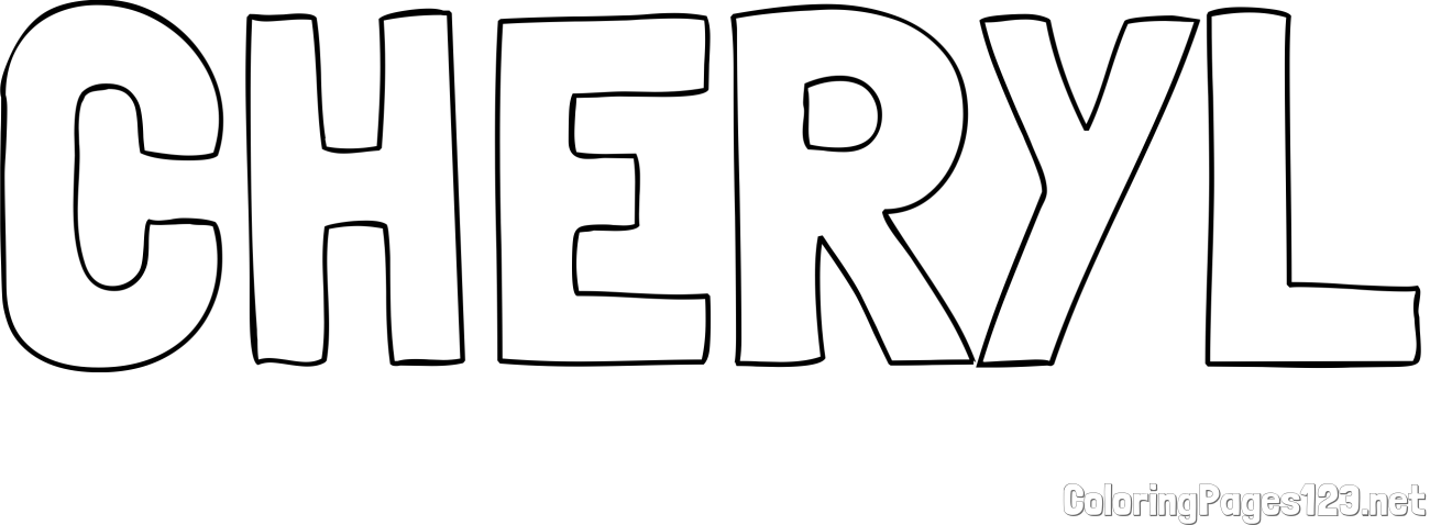 CHERYL Coloring Page