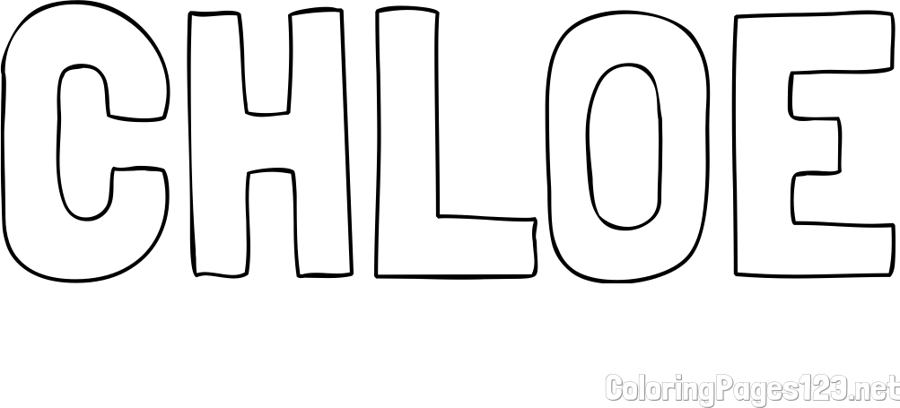 CHLOE Coloring Page