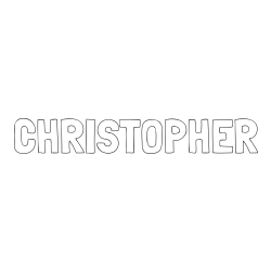 CHRISTOPHER Coloring Page