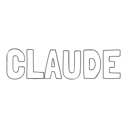 CLAUDE Coloring Page