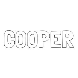 COOPER Coloring Page