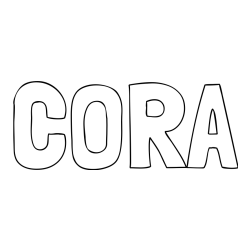 CORA Coloring Page