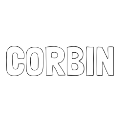 CORBIN Coloring Page