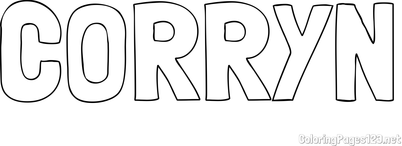 CORRYN Coloring Page