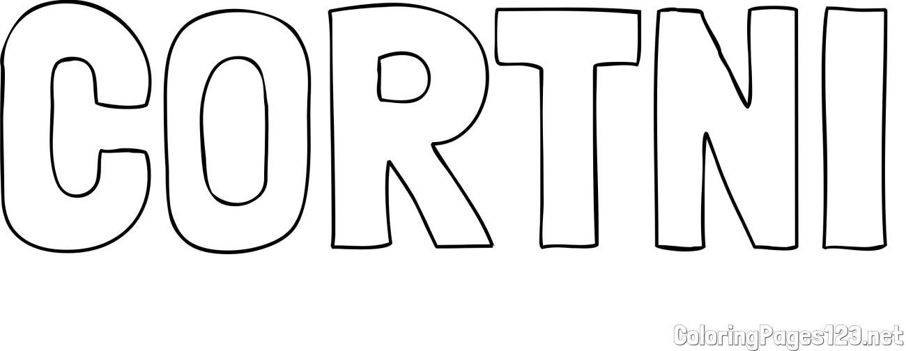 CORTNI Coloring Page