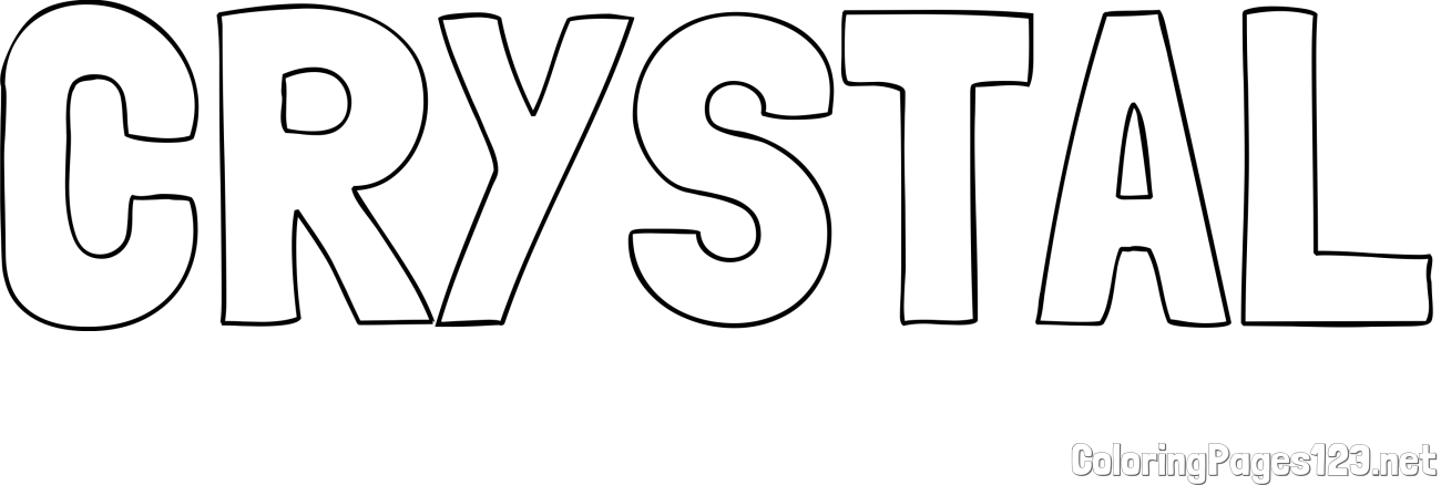 CRYSTAL Coloring Page