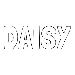 DAISY Coloring Page
