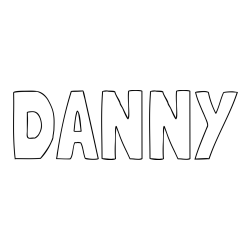 DANNY Coloring Page
