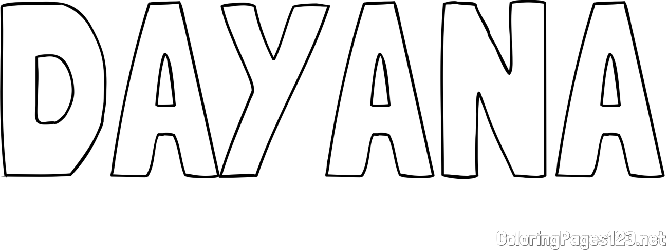 DAYANA Coloring Page