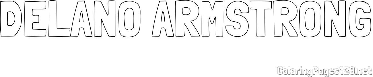 DELANO ARMSTRONG Coloring Page