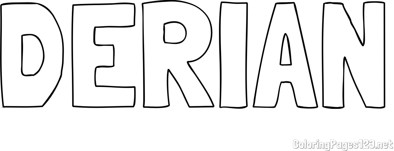 DERIAN Coloring Page