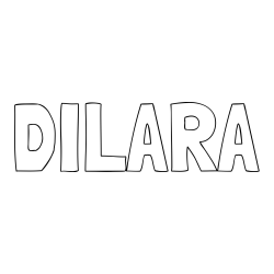 DILARA Coloring Page