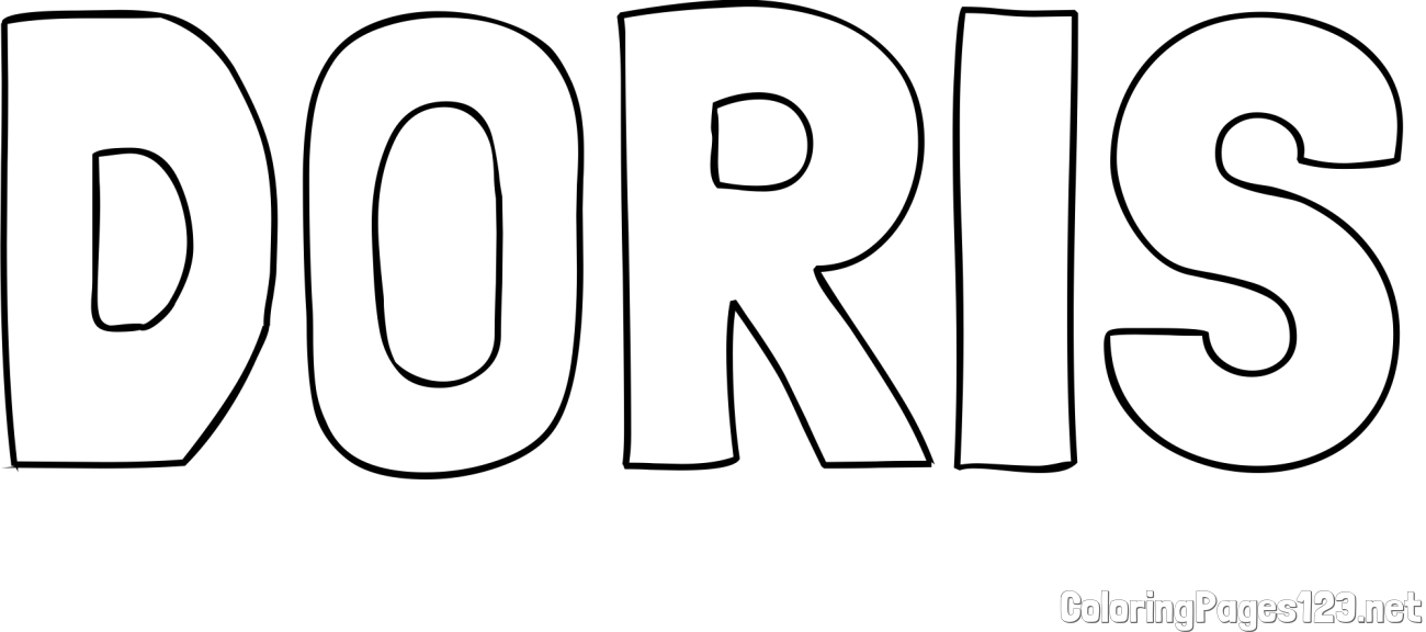 DORIS Coloring Page