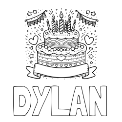 DYLAN Coloring Page