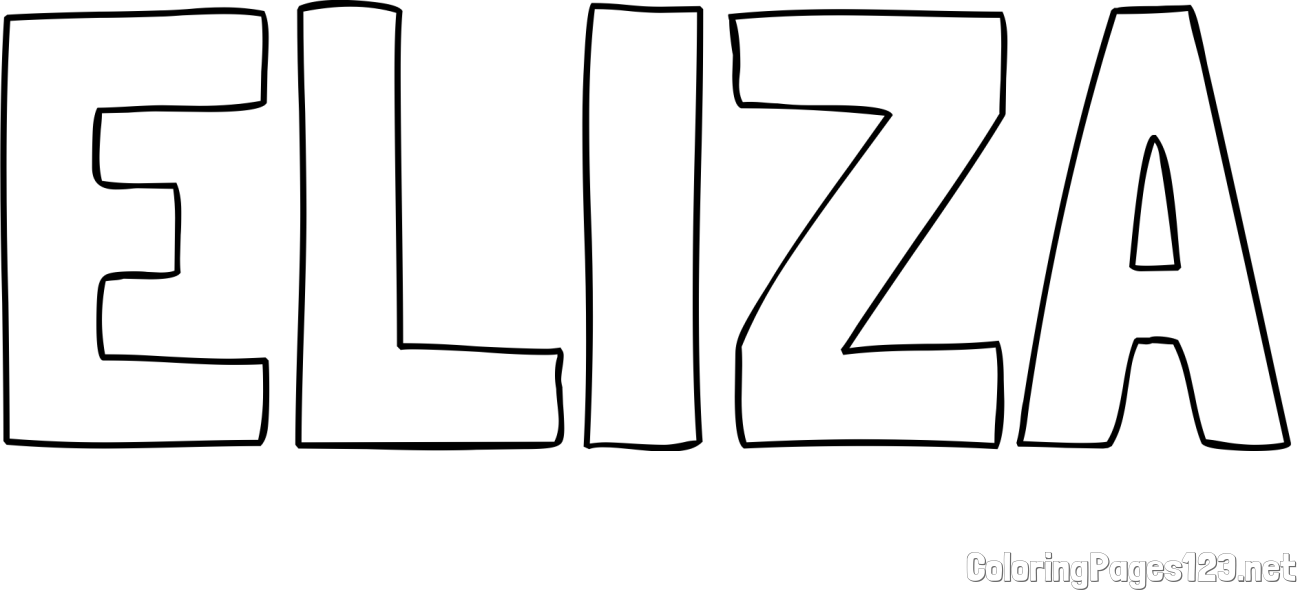 ELIZA Coloring Page