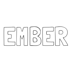 EMBER Coloring Page
