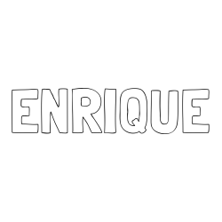 ENRIQUE Coloring Page