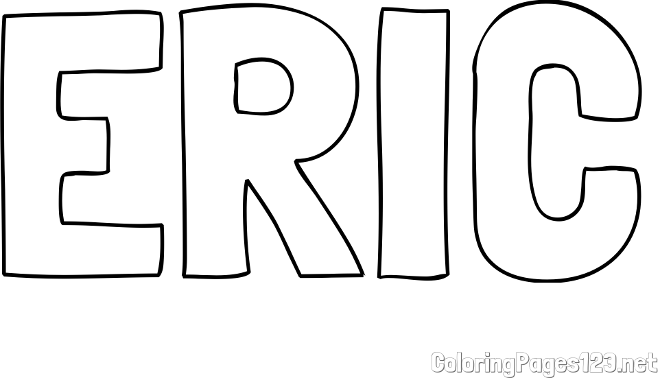 ERIC Coloring Page
