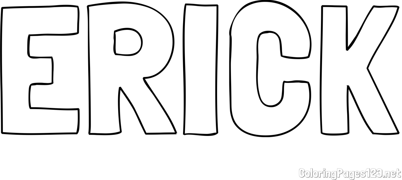 ERICK Coloring Page