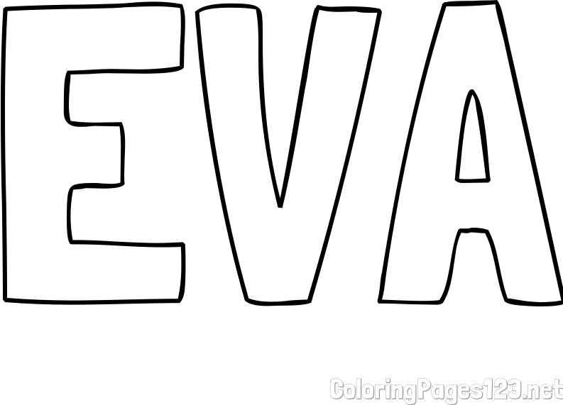 EVA Coloring Page