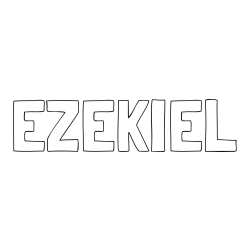 EZEKIEL Coloring Page