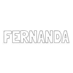 FERNANDA Coloring Page