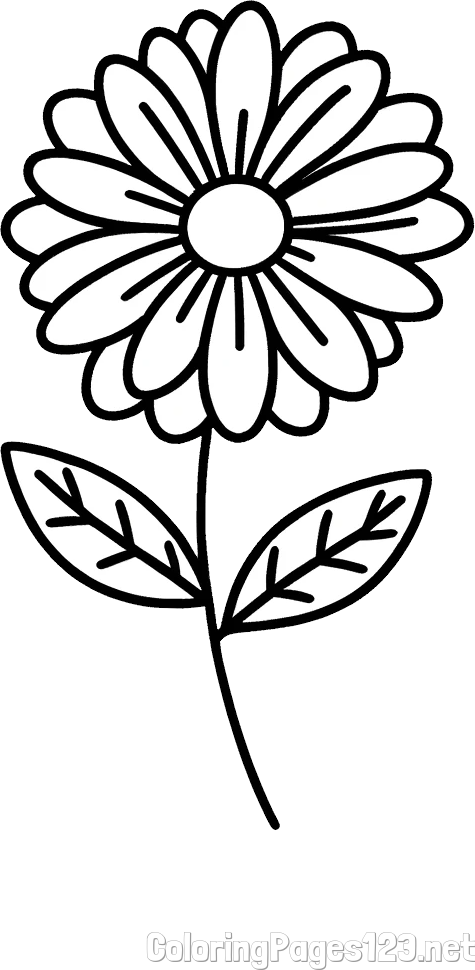 Flower Coloring Page