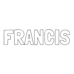 FRANCIS Coloring Page