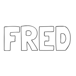 FRED Coloring Page