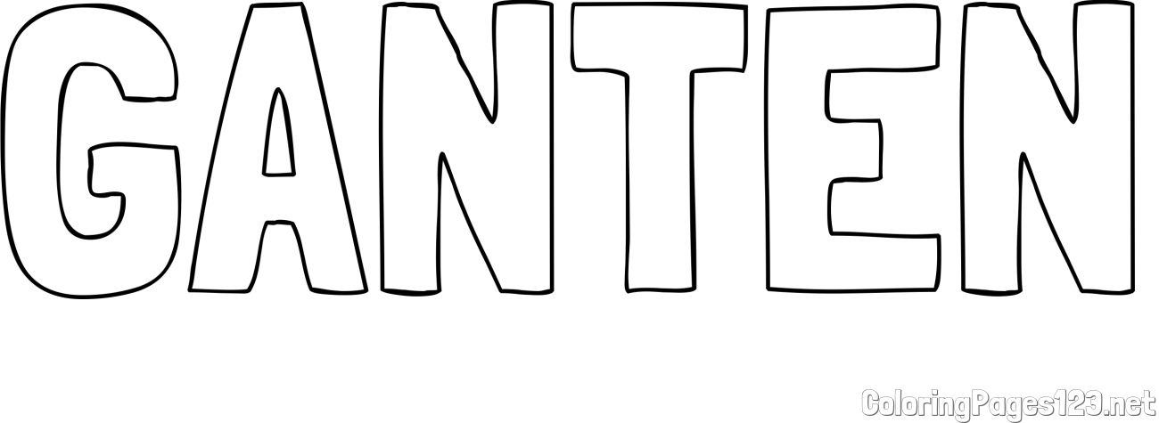 GANTEN Coloring Page
