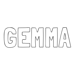 GEMMA Coloring Page