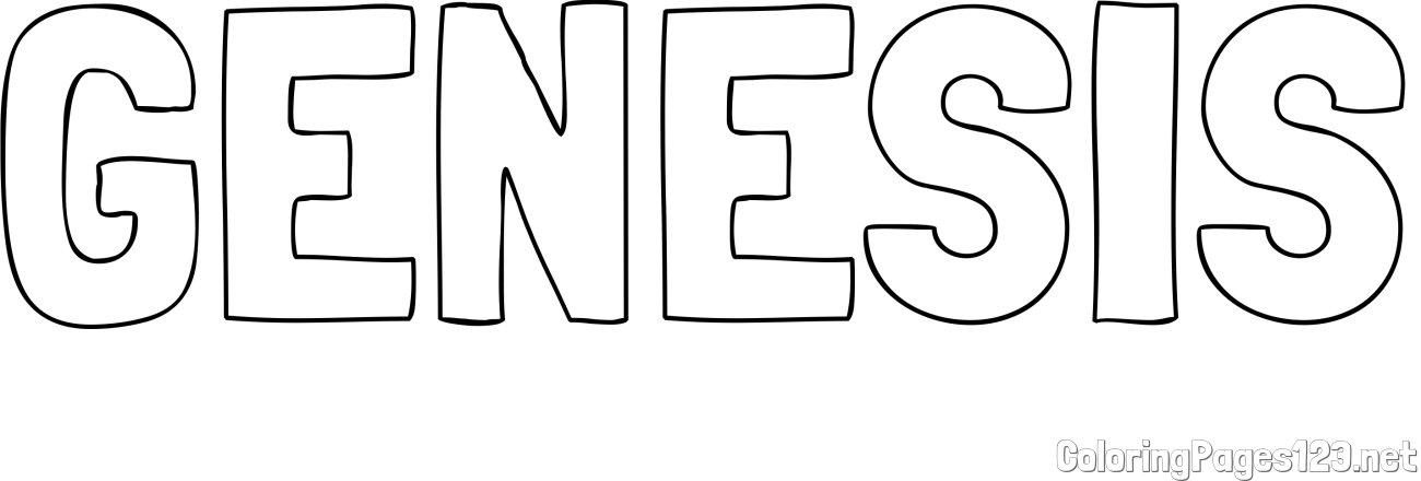 GENESIS Coloring Page