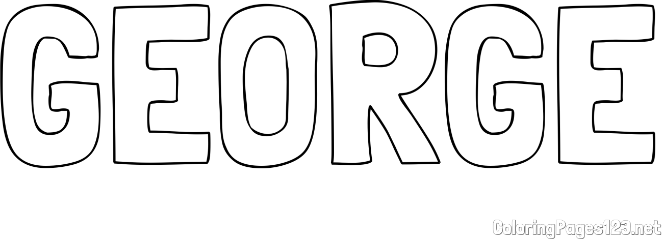 GEORGE Coloring Page