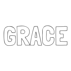 GRACE Coloring Page