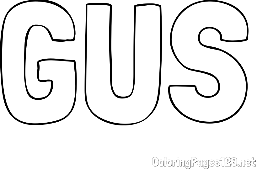 GUS Coloring Page