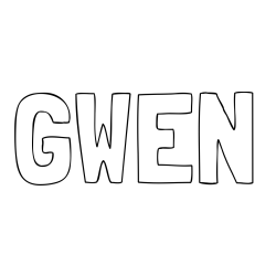 GWEN Coloring Page