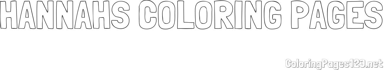HANNAHS COLORING PAGES Coloring Page
