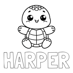 HARPER Coloring Page