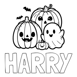 HARRY Coloring Page