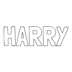 HARRY Coloring Page