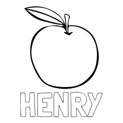 HENRY Coloring Page
