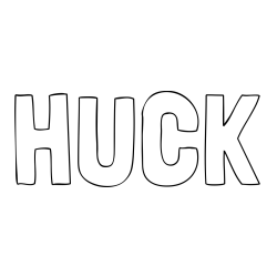 HUCK Coloring Page