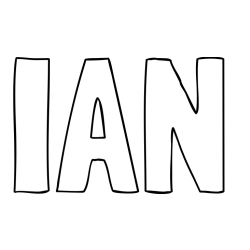 IAN Coloring Page