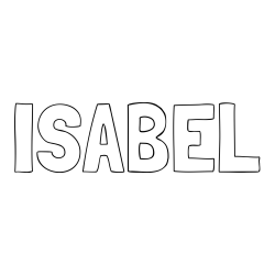 ISABEL Coloring Page
