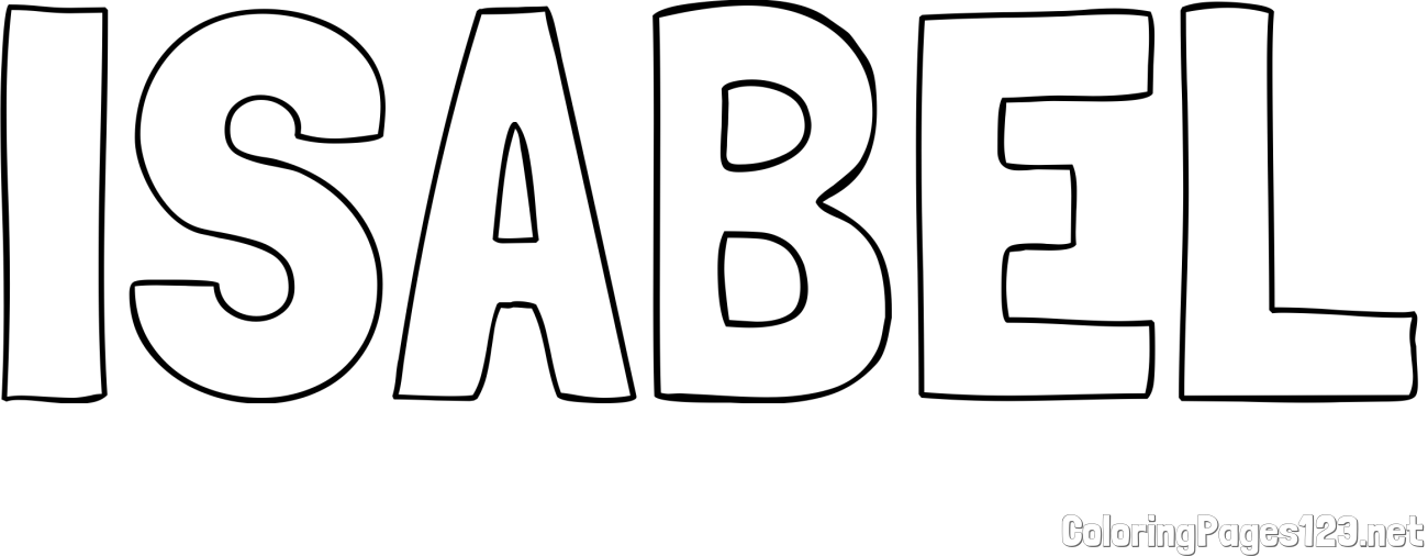 ISABEL Coloring Page