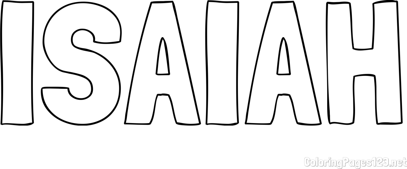 ISAIAH Coloring Page