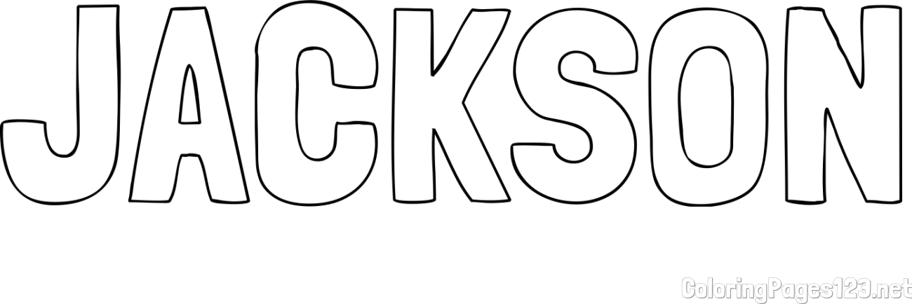 JACKSON Coloring Page