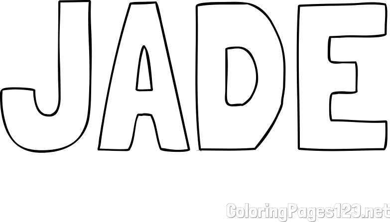 JADE Coloring Page